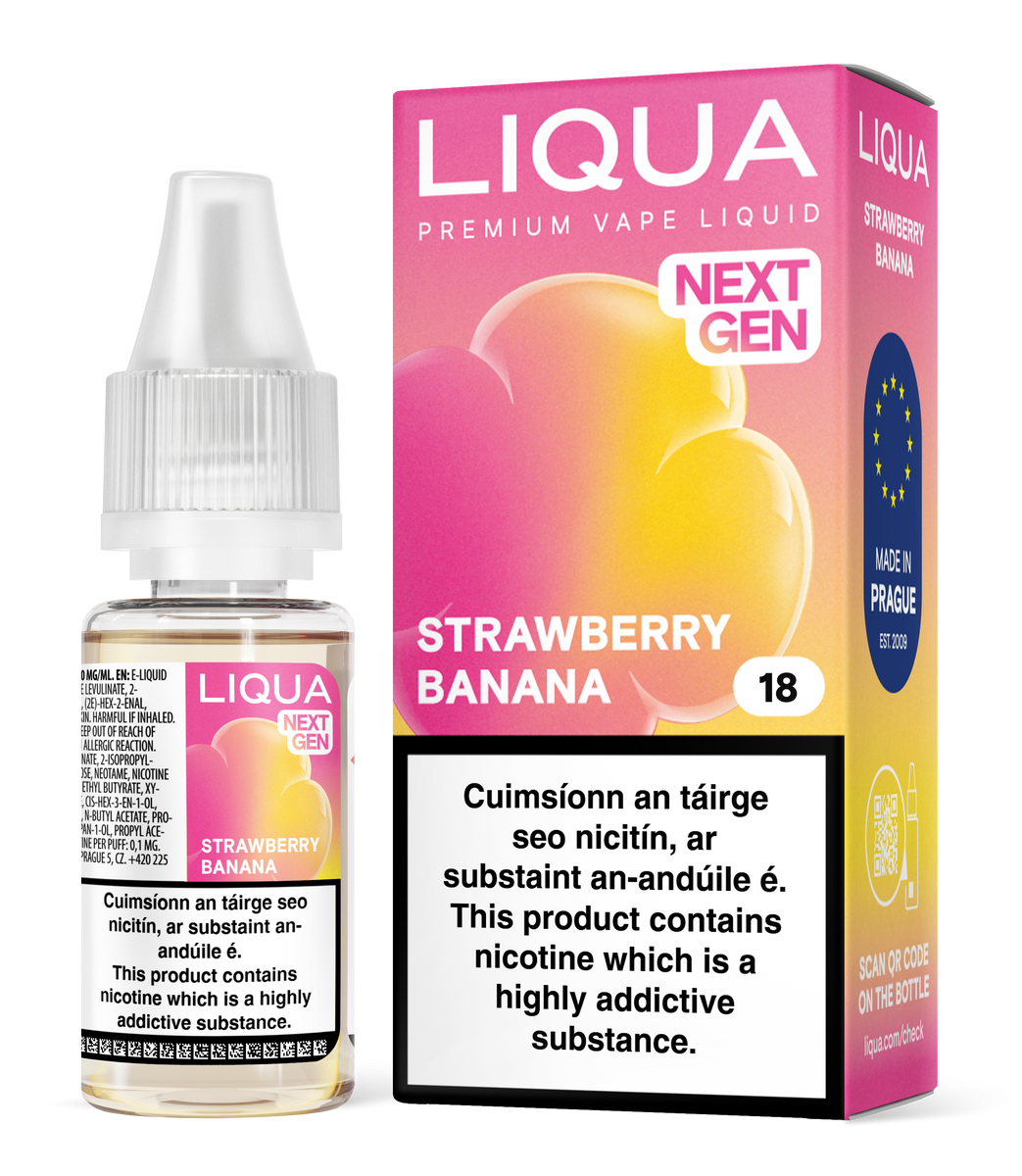 Liqua Next Gen - Strawberry Banana 10ml – Vapourpal Retail